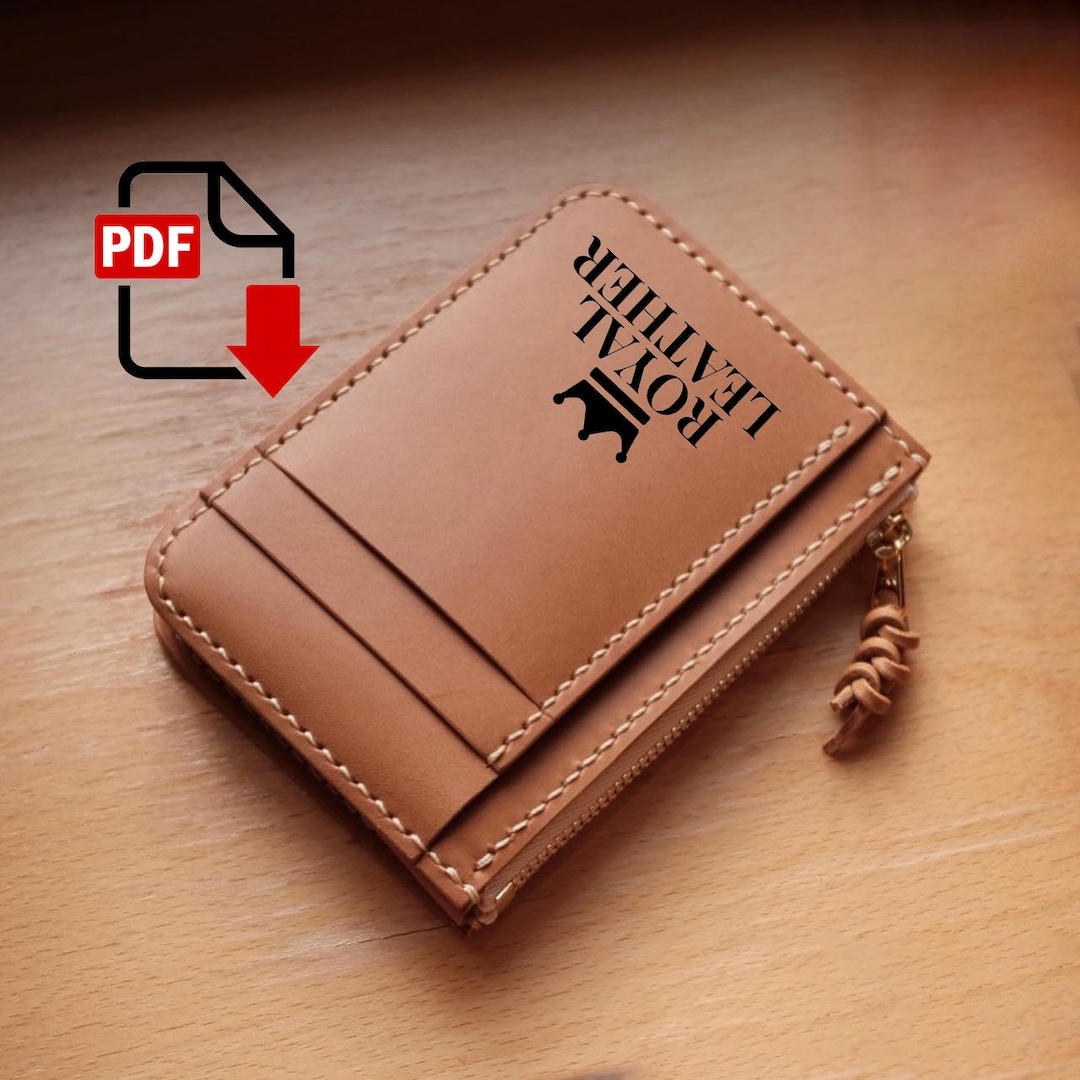 PDF Pattern Coin Card Wallet Zipper Wallet Template Wallet Handmade ...