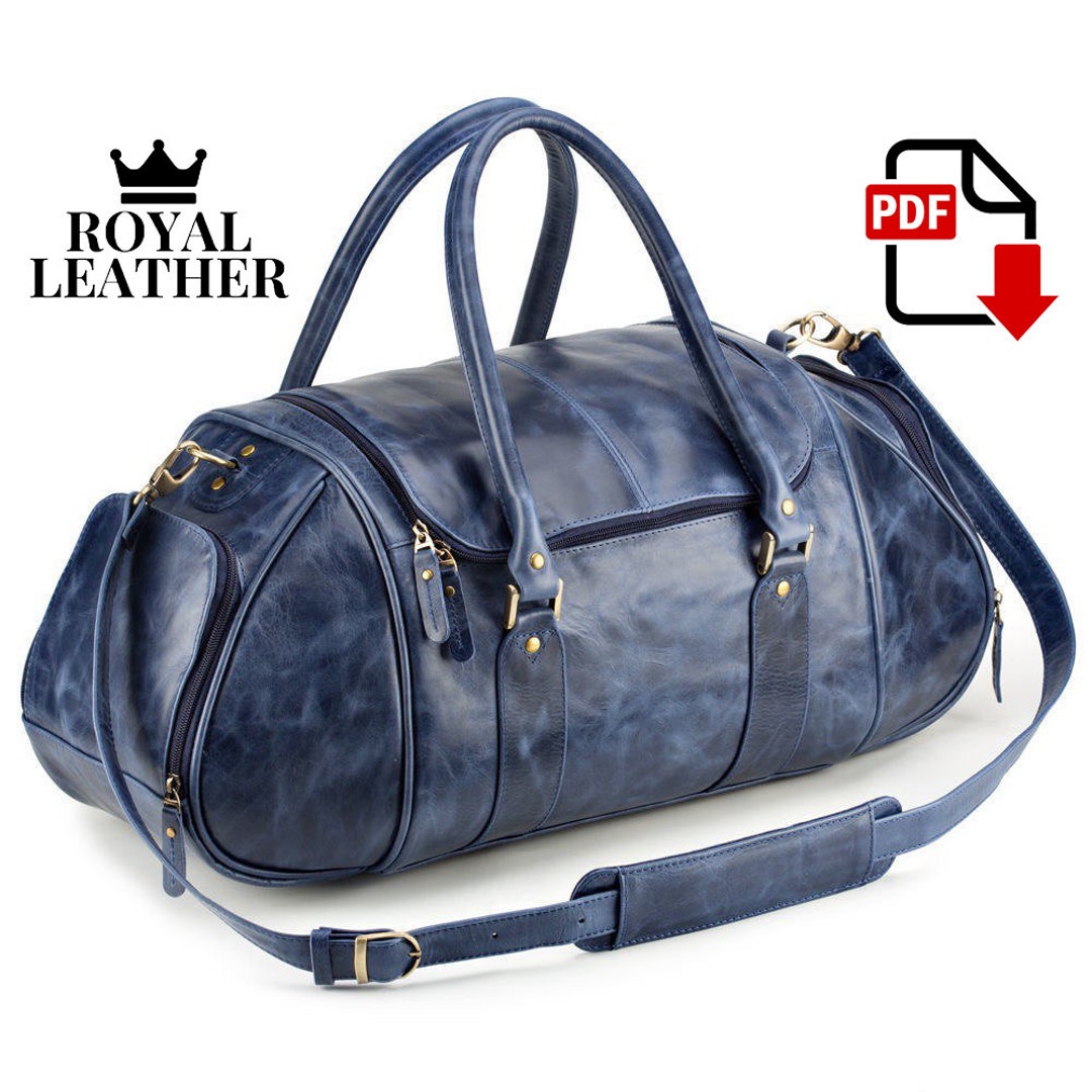 Leather Travel Bag PDF Pattern: Sport Gym Bag Template (A4/A0) - Etsy