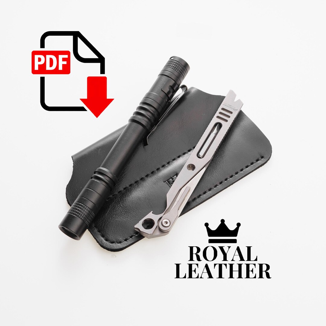 PDF Pattern Minimalist EDC Wallet Organizer Template - Leather Pocket ...