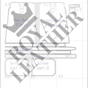 PDF Pattern Tote Top Handle Handbag Template Shoulder Bag Template ...