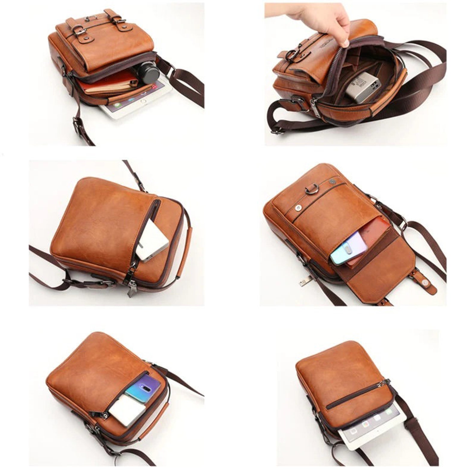 Crossbody Bag Template: Leather Messenger Bag Pattern (PDF & DXF) - Etsy