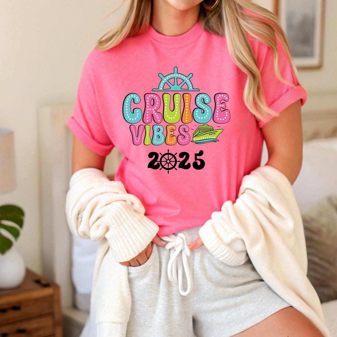 Cruise Vibes T-shirt, Perfect for Summer Vacations, Cruise Lovers ...