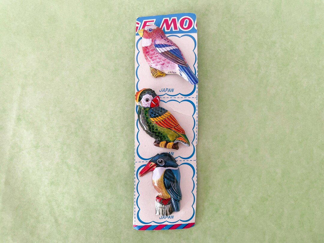 Y2K Japanese Style Bird Brooches, Metal Bird-shaped Pins, Vibrant ...