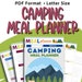 Camping Meal Planner, Camping Checklist, Family Camping Trip, Printable ...