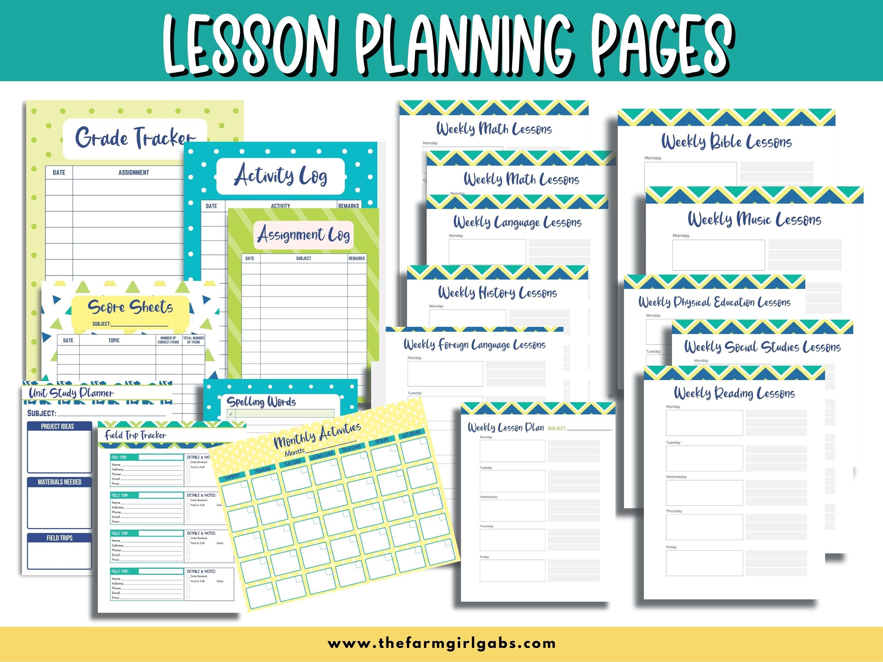 Printable Homeschool Planner Homeschool Printable Homeschool - Etsy
