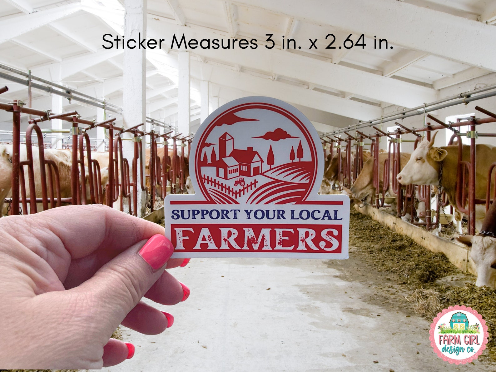 Support Local Farmers Sticker Support Agriculture Sticker - Etsy