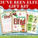You've Been Elfed Christmas Game, Printable We've Been Elfed, Christmas ...