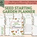 Garden Planner Printable Bundle, Gardening Journal, Seed Starter ...
