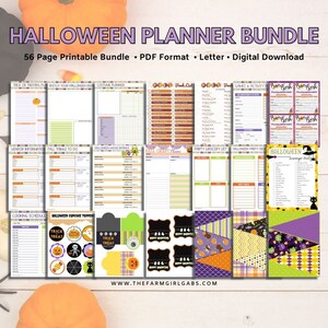 Halloween Planner Printable, Halloween Party Planning Kit, Halloween ...