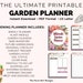 Garden Planner Printable Bundle, Gardening Journal, Seed Starter ...