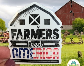 Support Local Farmers Sticker, Support Agriculture Sticker, Support ...