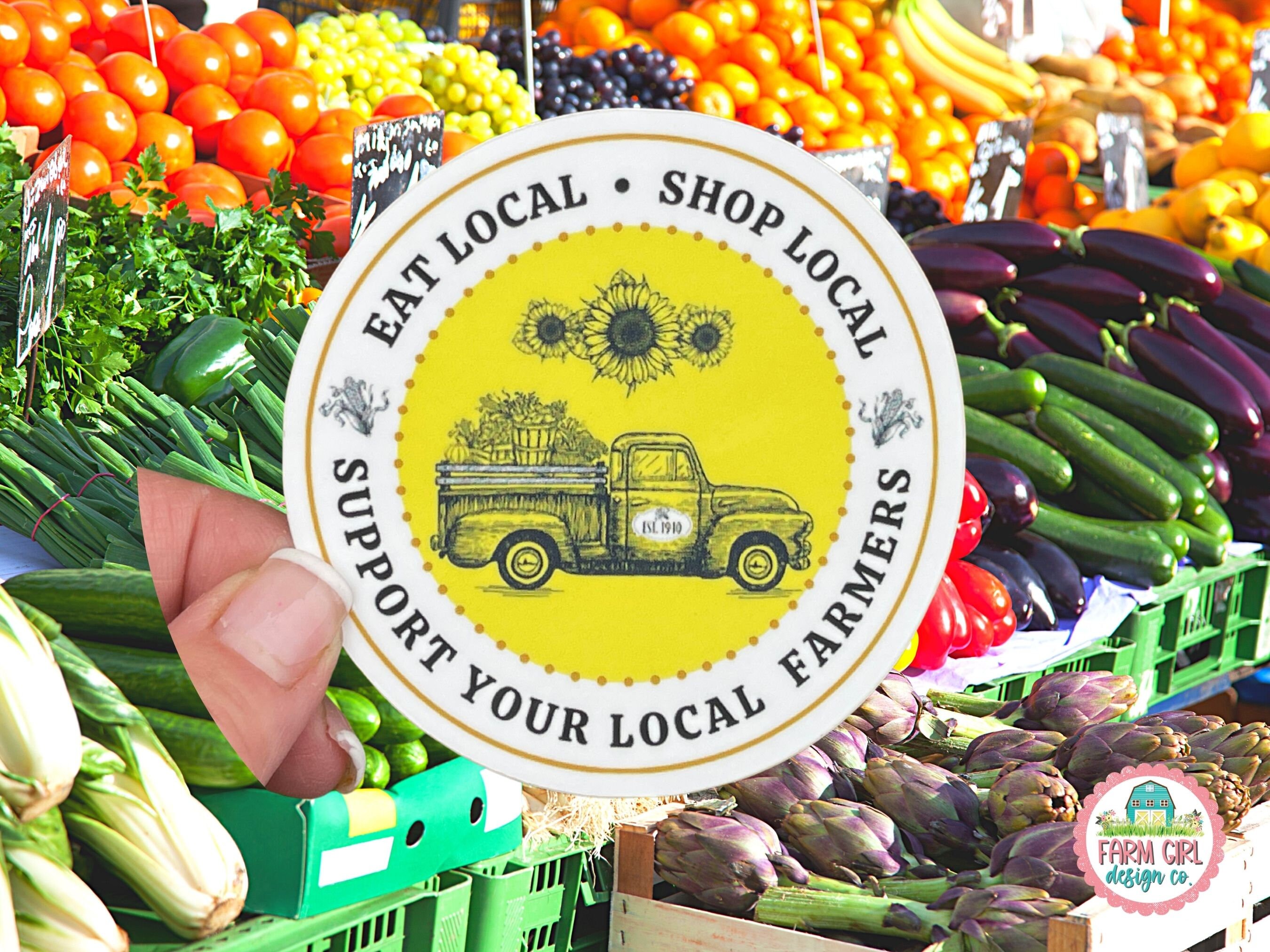 Farming Sticker Pack Support Local Farms Sticker Bundle No - Etsy