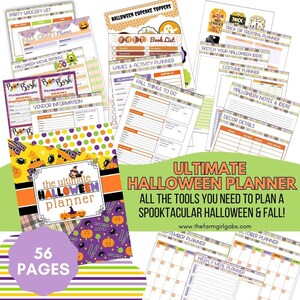 Halloween Planner Printable, Halloween Party Planning Kit, Halloween ...