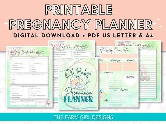 Printable Pregnancy Planner Pregnancy Journal Baby Planner | Etsy