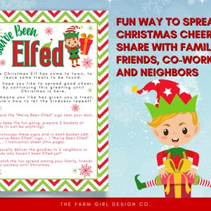 You've Been Elfed Christmas Game, Printable We've Been Elfed, Christmas ...