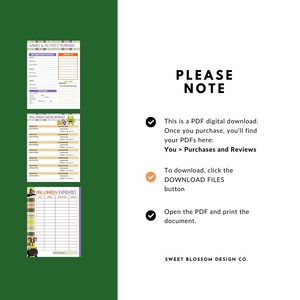 Halloween Planner Printable, Halloween Party Planning Kit, Halloween ...