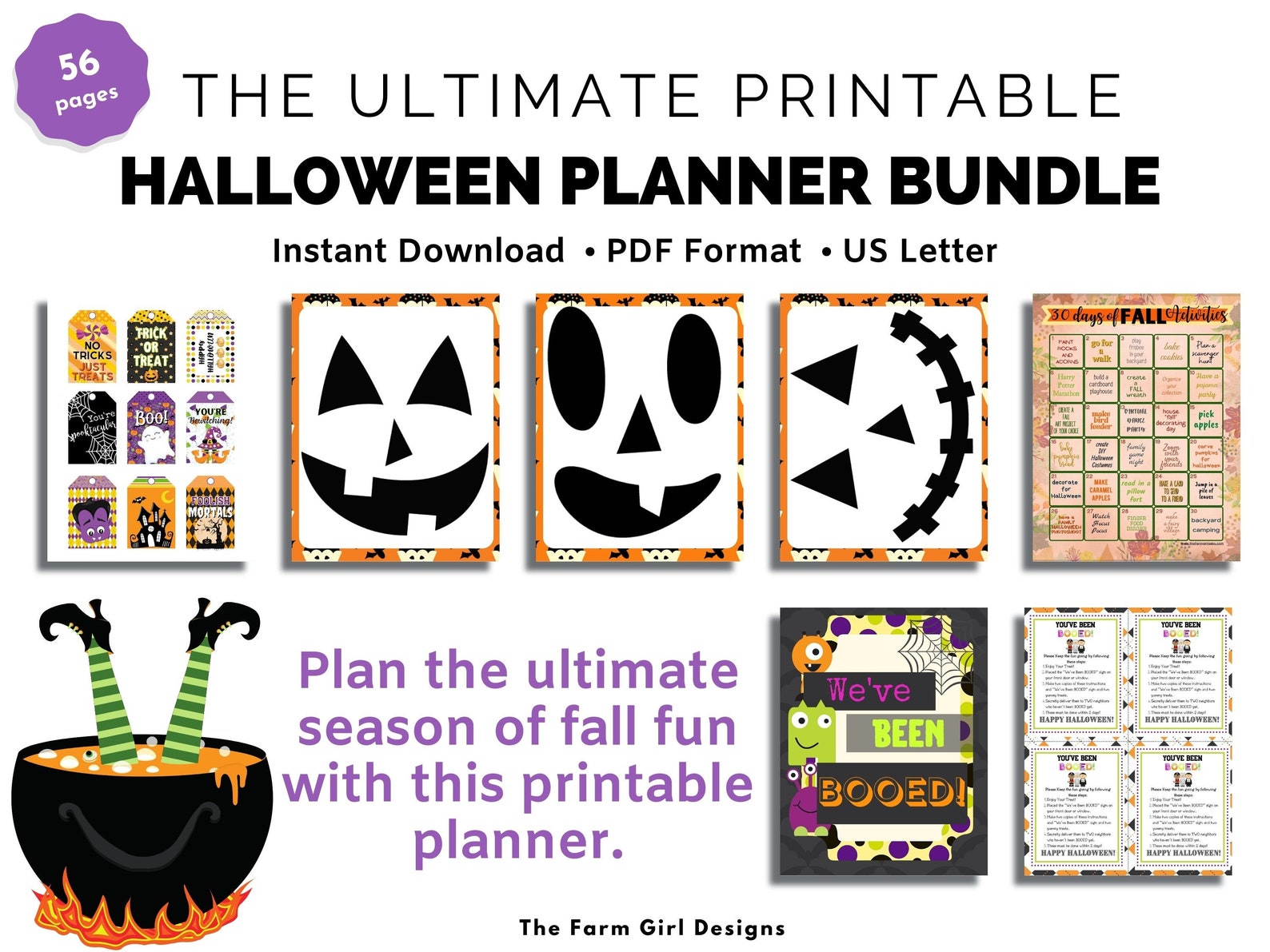 Halloween Planner Printable Halloween Party Planning Kit - Etsy