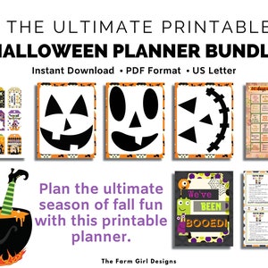 Halloween Planner Printable Halloween Party Planning Kit - Etsy