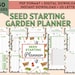 Garden Planner Printable Bundle, Gardening Journal, Seed Starter ...