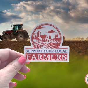 Farming Sticker Pack, Support Local Farms Sticker Bundle, No Farms No ...
