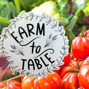 Farming Sticker Pack, Support Local Farms Sticker Bundle, No Farms No ...