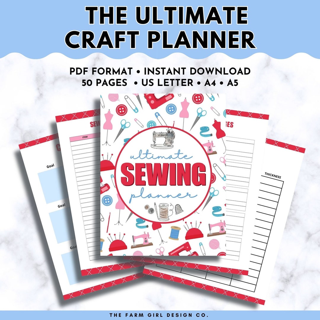 Sewing Projects Planner Printable, Sewing Planner PDF, Sewing Planner ...