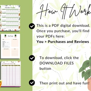 Garden Planner Printable Bundle, Gardening Journal, Seed Starter ...