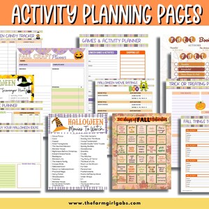Halloween Planner Printable Halloween Party Planning Kit - Etsy