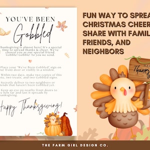 You've Been Gobbled Thanksgiving Game, Printable We've Been Gobbled ...