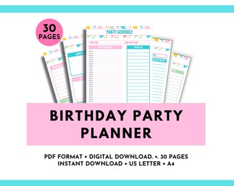 Birthday Tracker PDF Printable Birthday Planner Yearly - Etsy
