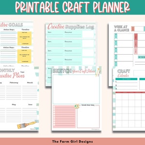 Craft Project Binder, Craft Business Planner, Craft Show Planner ...