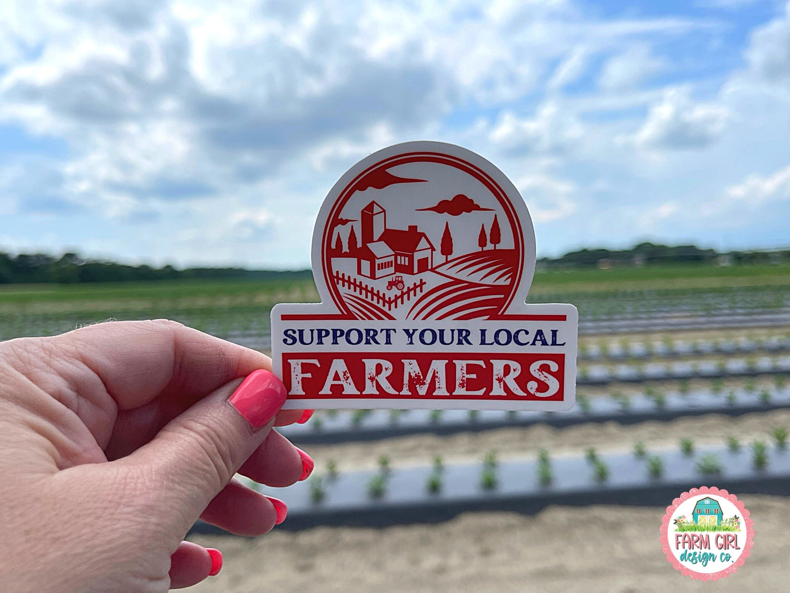Support Local Farmers Sticker Support Agriculture Sticker - Etsy