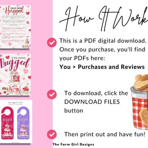 Printable We've Been Hugged Valentine Kit, I've Been Hugged Valentine's ...