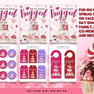 Printable We've Been Hugged Valentine Kit, I've Been Hugged Valentine's ...