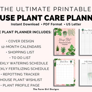 Garden Planner Printable Bundle, Gardening Journal, Seed Starter ...