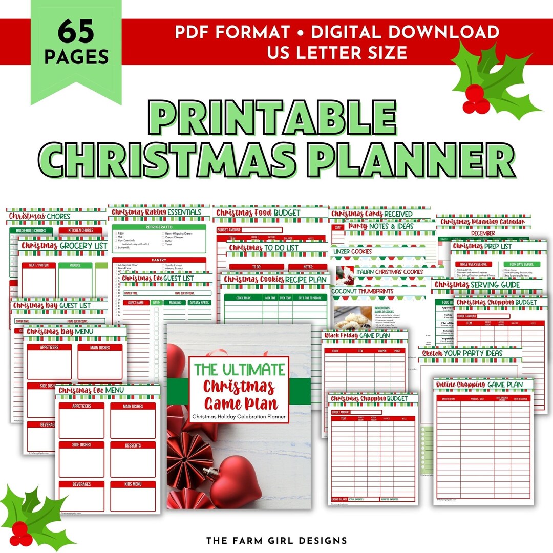 Ultimate Christmas Planner, Holiday Planner, Christmas Budget ...
