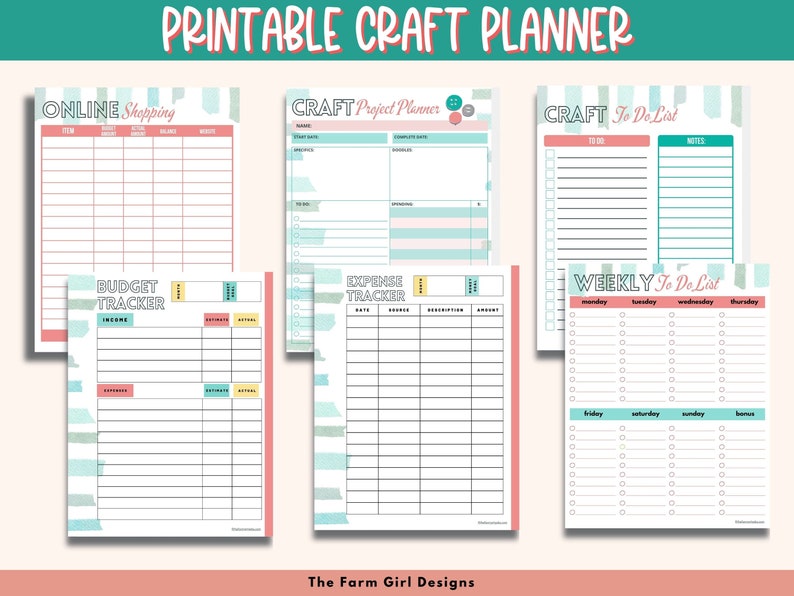 Craft Project Binder, Craft Business Planner, Craft Show Planner Printable, Craft Fair Planner ...