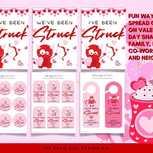 Printable You've Been Struck Valentine Kit, I've Been Mugged Printable ...