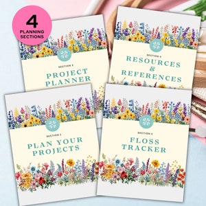 Cross Stitch Planner, Embroidery Planner, Craft Planner, Craft Project ...