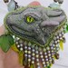 Dragon Face Embroidered Necklace Beads Jewelry Beadwork - Etsy