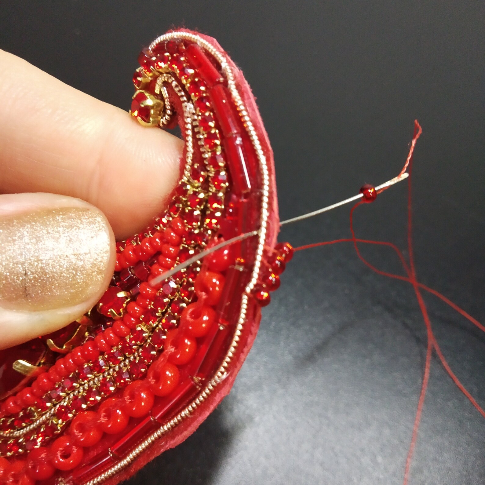 DIY Beaded Pepper Brooch Embroidery Tutorial (PDF Pattern) - Etsy
