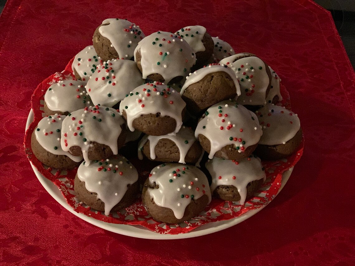 Chocolate Spiced Iced Cookies | Etsy