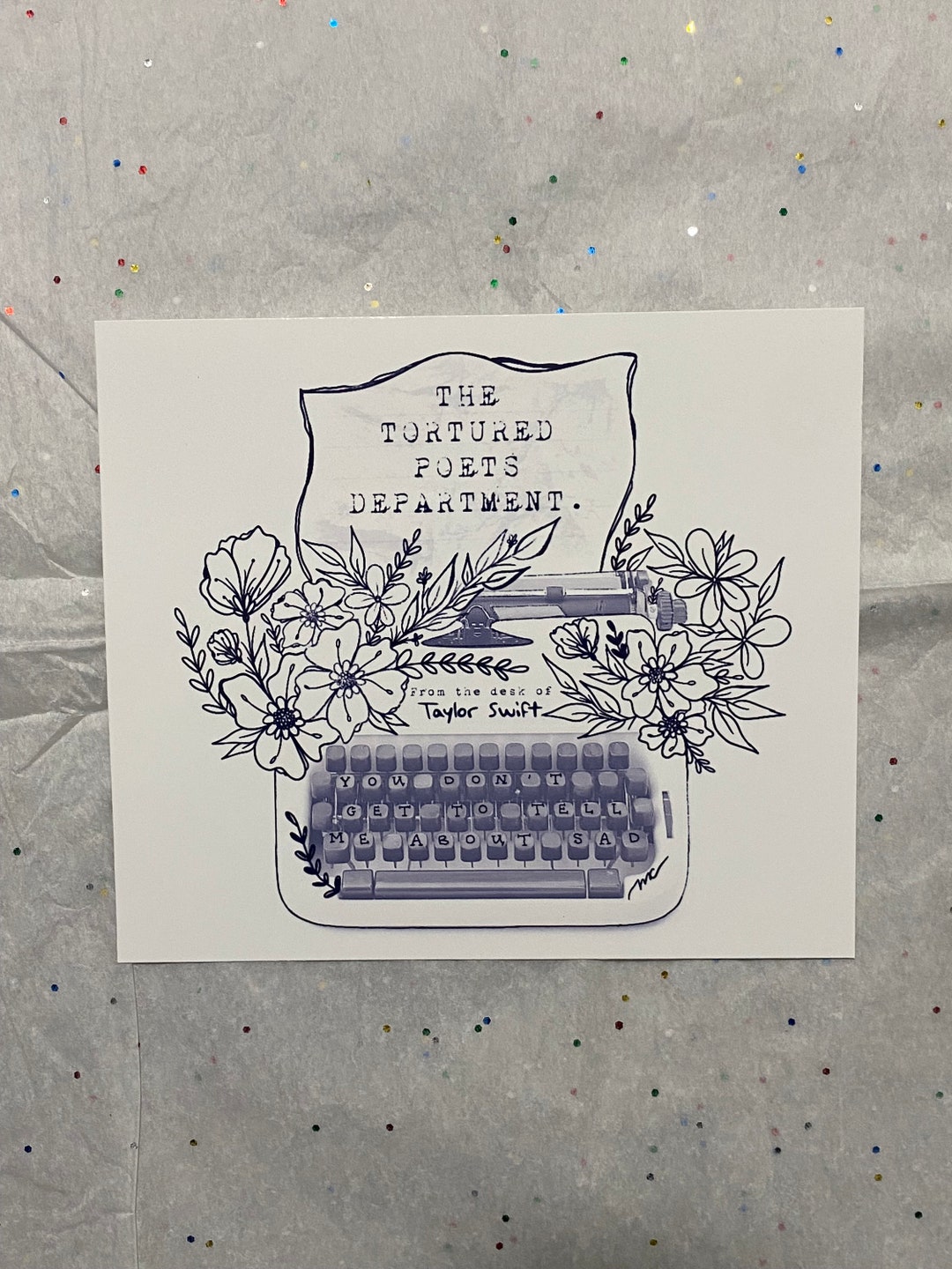 TTPD Era, Taylor Inspired Art Print - Etsy