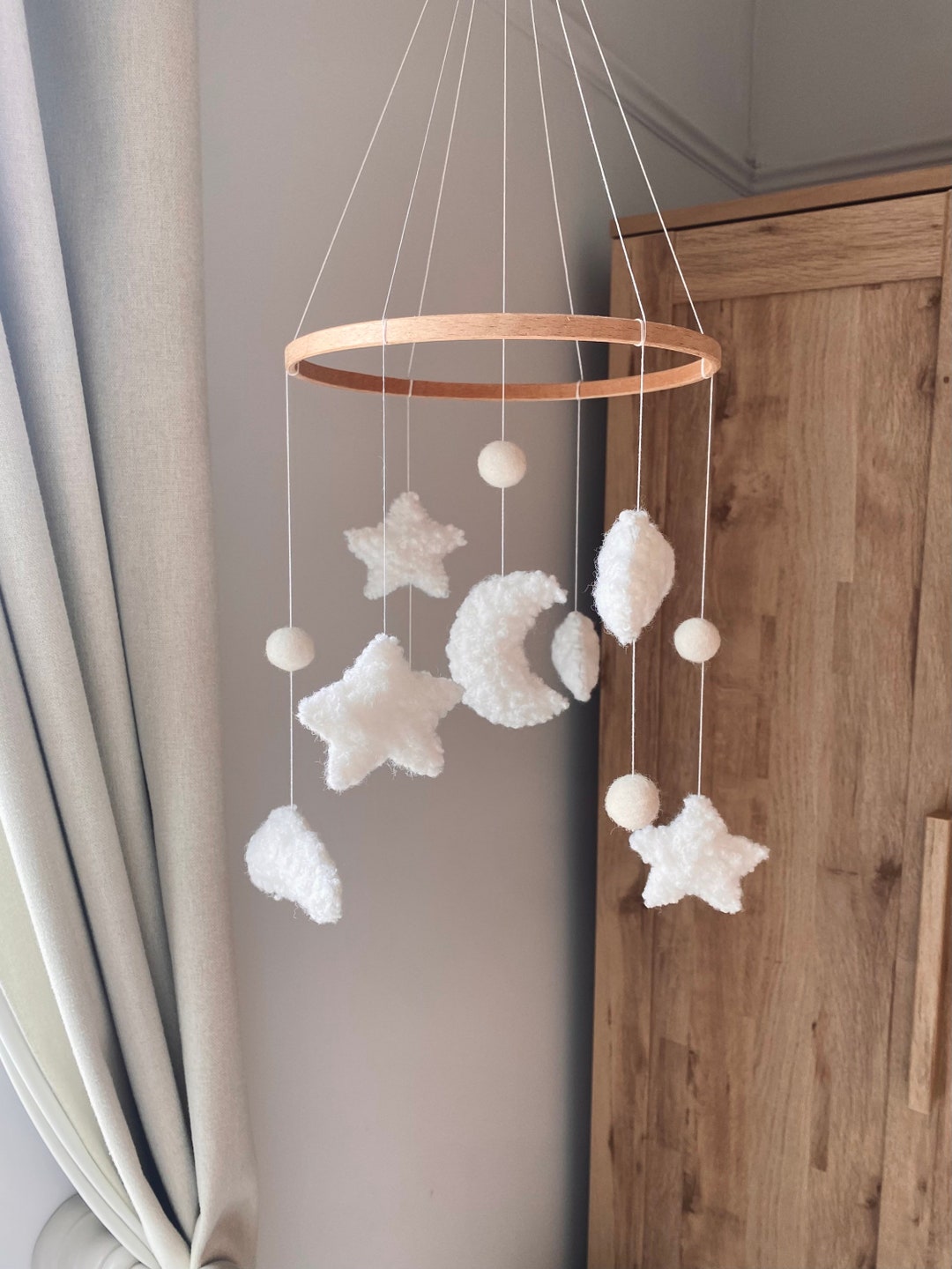 Cot Mobile, Nursery Decor, Baby Mobiles, Crib Accessories, Hanging ...