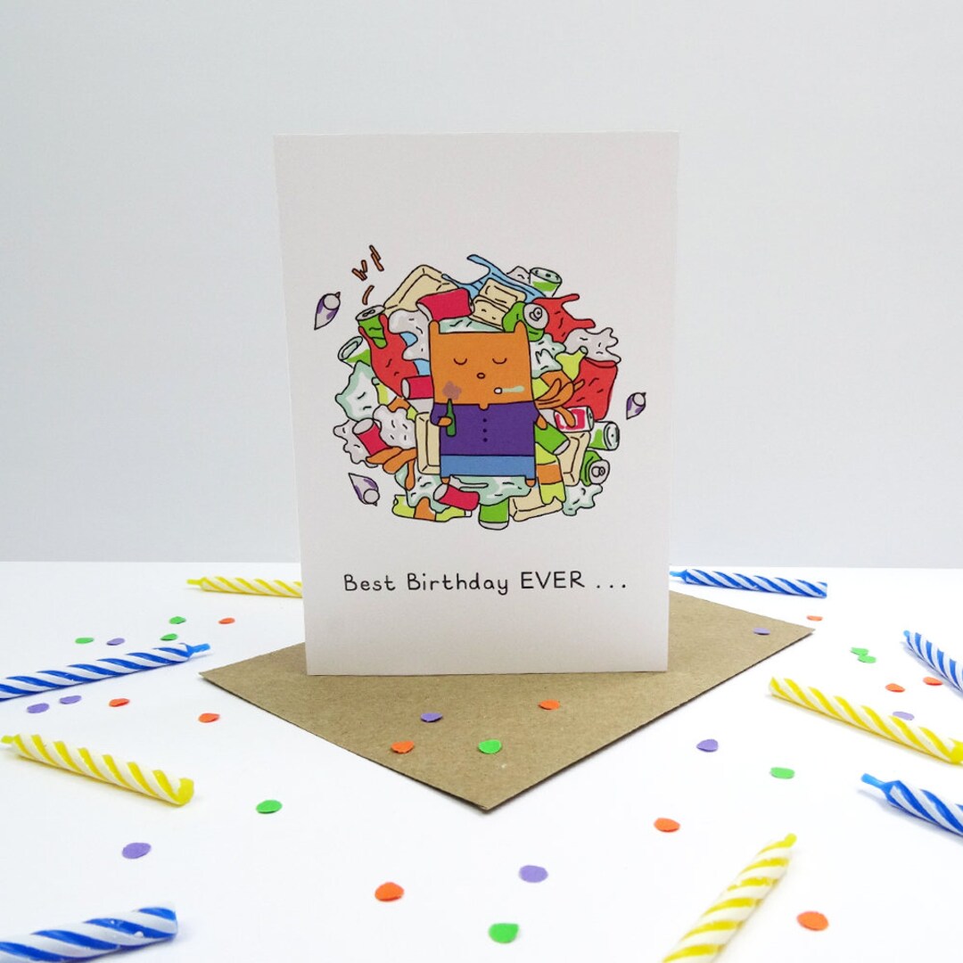 Best Birthday EVER Greeting Card - Funny, Party Time, Happy Birthday ...