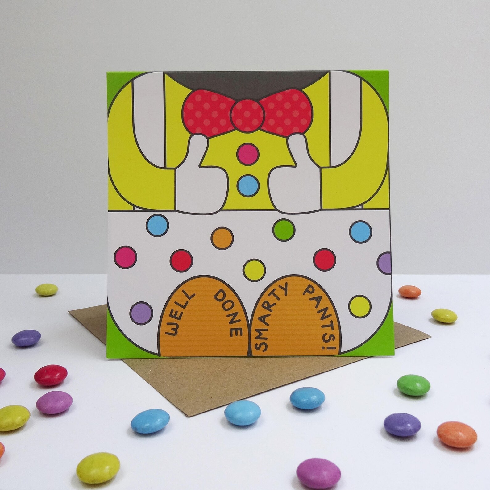 Smarty Pants Greeting Card - Face Card, Funny, Well Done, Exam ...