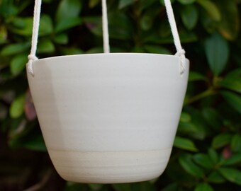 Large Hanging Handmade Ceramic Succulent Pot Indoor/outdoor - Etsy