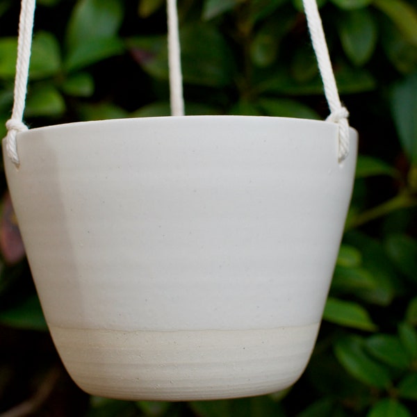 Large White Ceramic Planter - Etsy