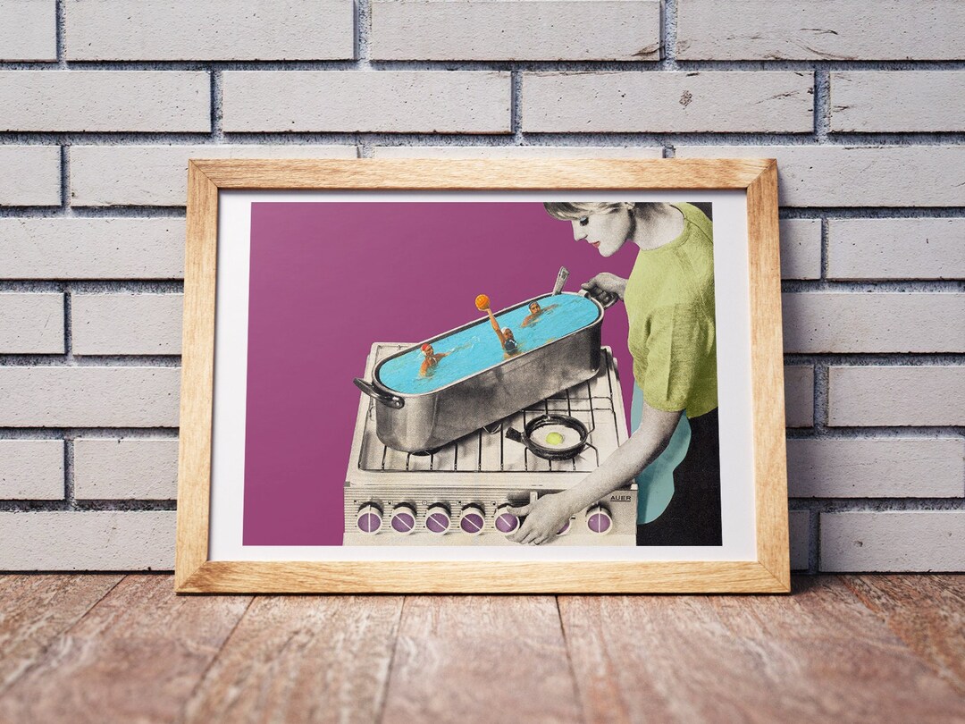 Kitchen Vintage Art Print Vintage Kitchen Wall Art Decor 1970 & 1960's ...