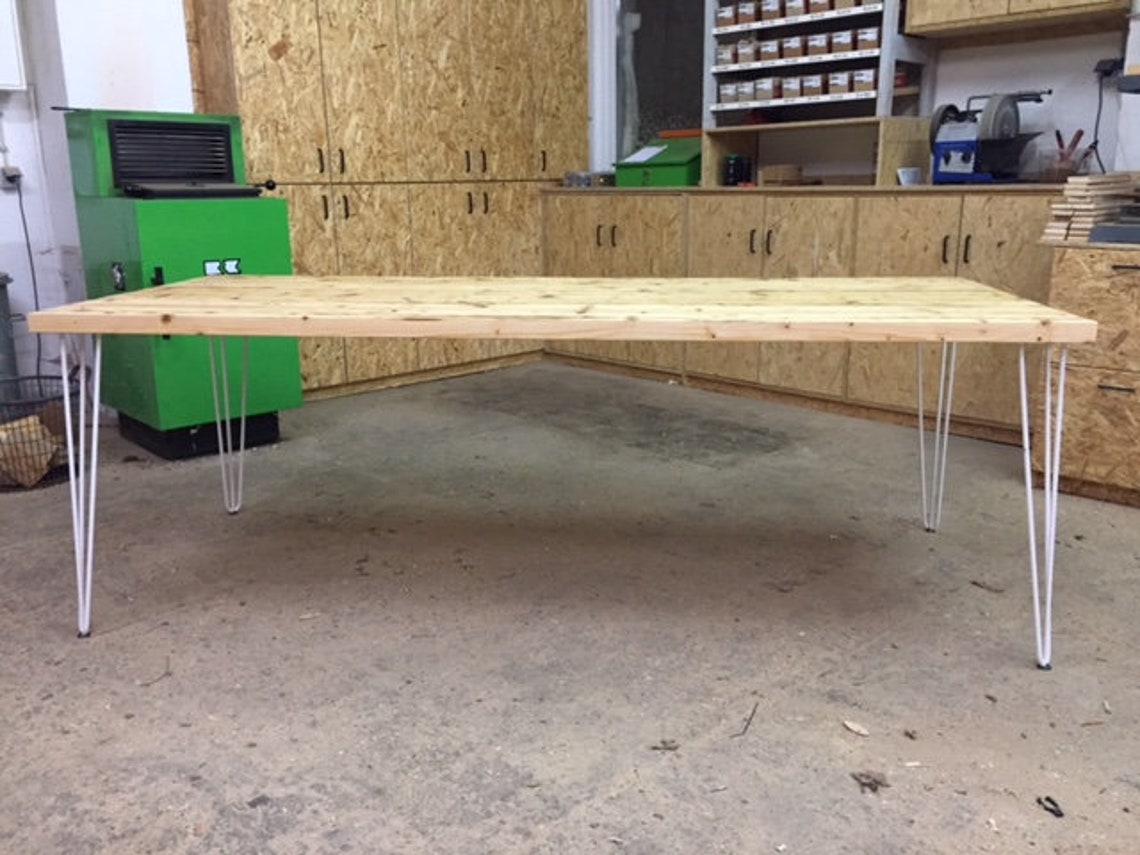 Dining Table Waste Wood Scaffolding Planks Timber MANNI - Etsy